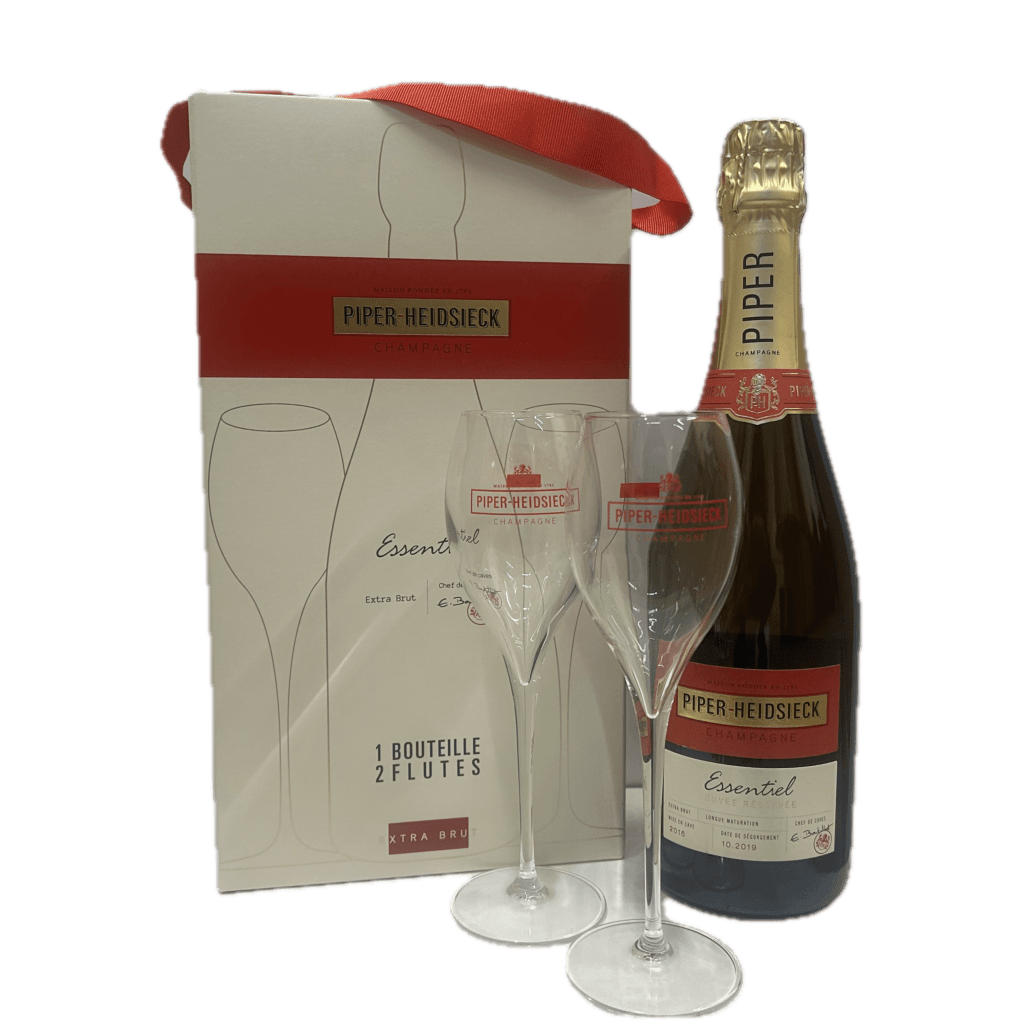 Champagne Piper Heidsieck Brut Essentiel 2 flutes - 75cl | Acquista ...